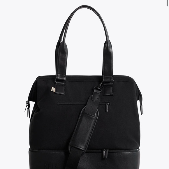 BEIS | Bags | Bis Black Weekender Bag Mini | Poshmark